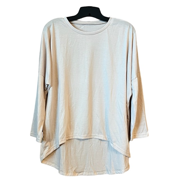 Tops | New Cream Colored Highlow Tunic | Poshmark